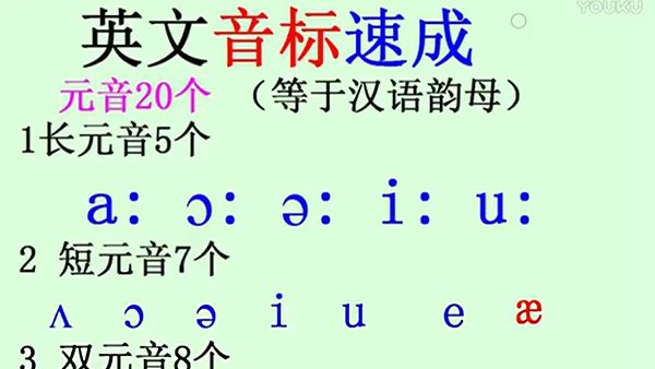 48个英语音标正确读法