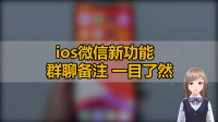 ios微信新功能,群聊备注一目了然
