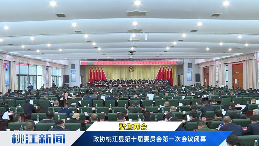 政协桃江县第十届委员会第一次会议闭幕