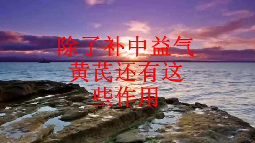 除了补中益气,黄芪还有很多作用