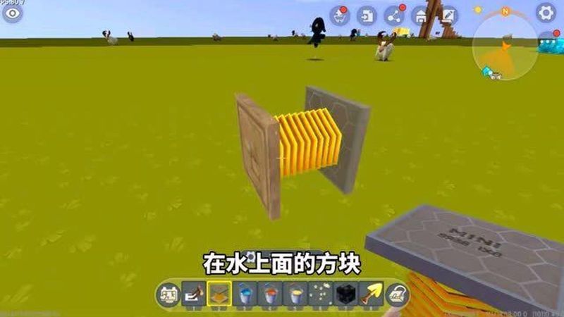 迷你世界教大家怎么在岩浆蜂蜜上撒种花瓣