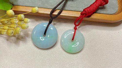 平安扣换线的两种方法,简单不求人天然翡翠绳结技巧手工编绳