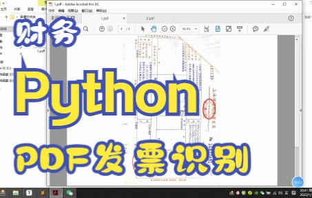 财务Python|批量查找和提取PDF版会计凭证附件中的增值税发票信息