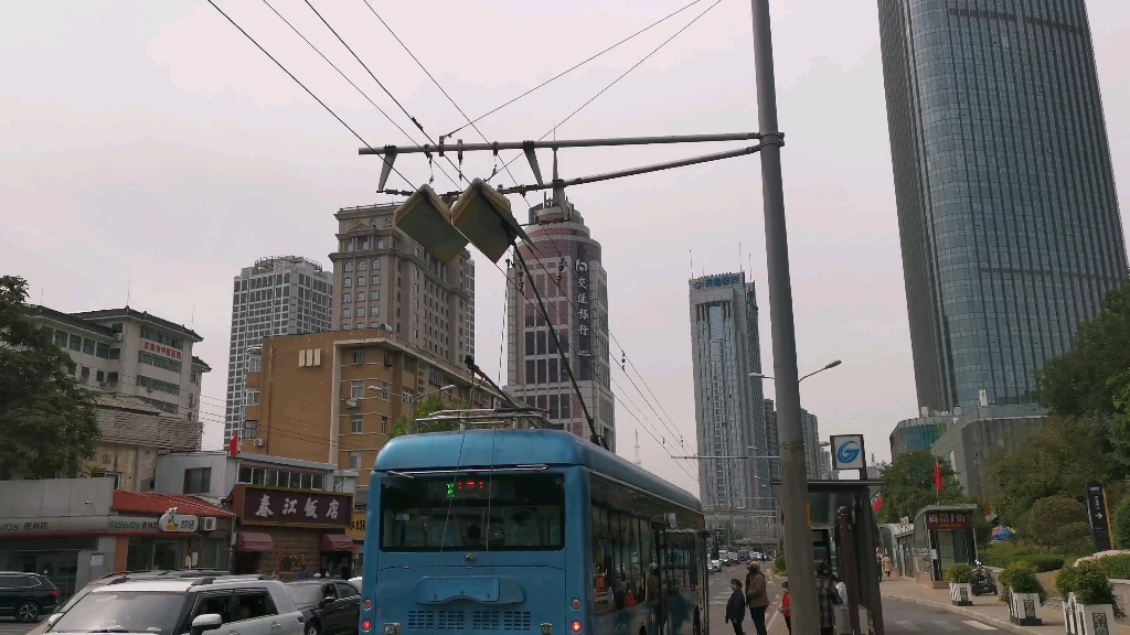 济南无轨电车名场面