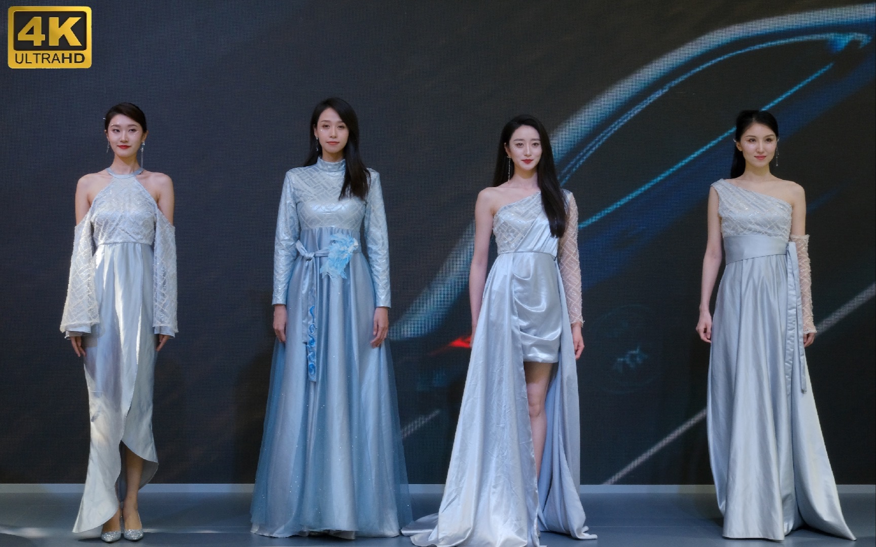 2022年6月,比亚迪展台美女车模走秀 南宁车展4k