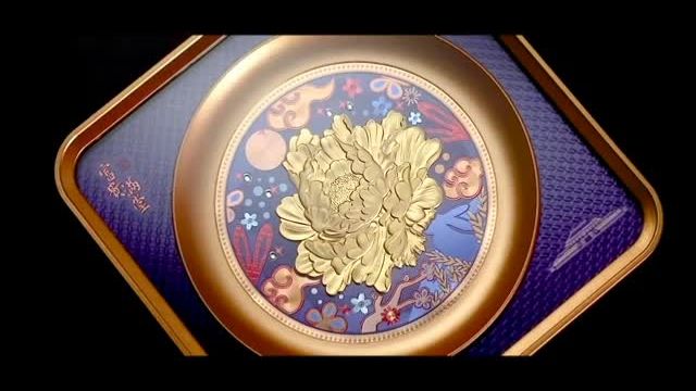 宫匠精神,故宫文化,中秋主题纯金收藏品!#传统文化
