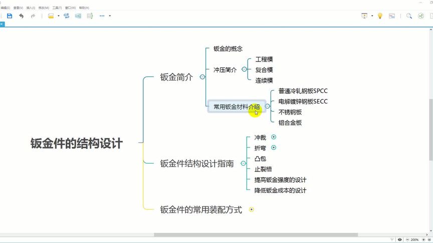钣金件的结构设计