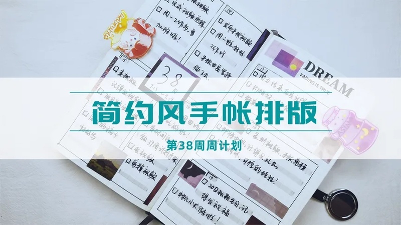 第38周简约风周计划手帐排版