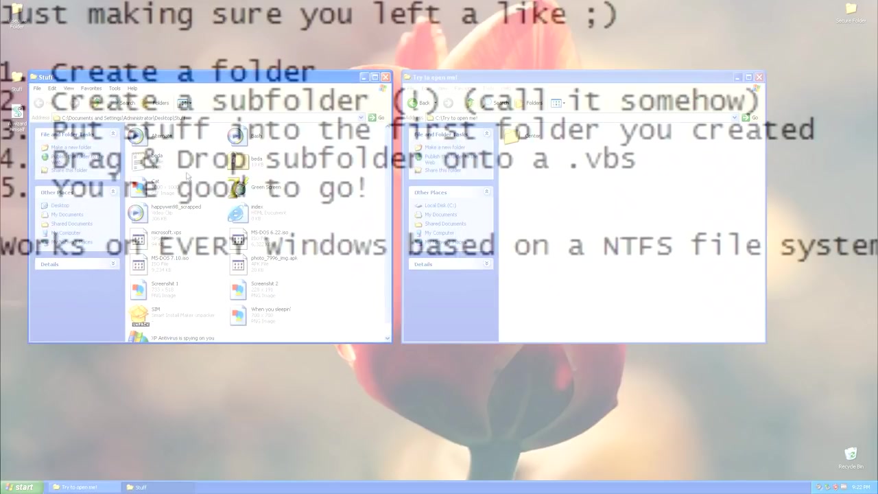如何做一个Windows中最安全的文件夹:)
