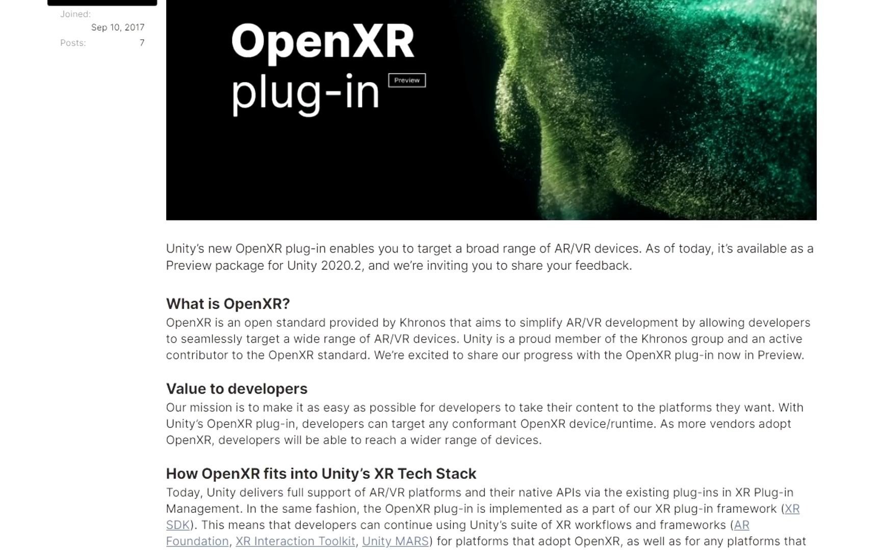 【2021搬运】用Unity开发在全VR设备运行的游戏:配置OpenXR