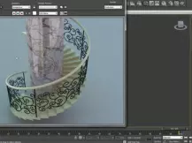 3DMAX螺旋楼梯建模实例 3dmax教程入门到精通 家具建模教程
