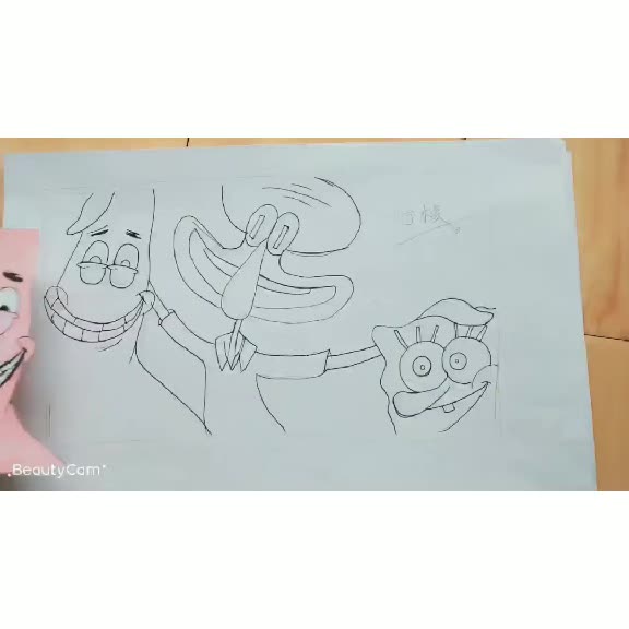 马克笔手绘海绵宝宝#绘画名师团#