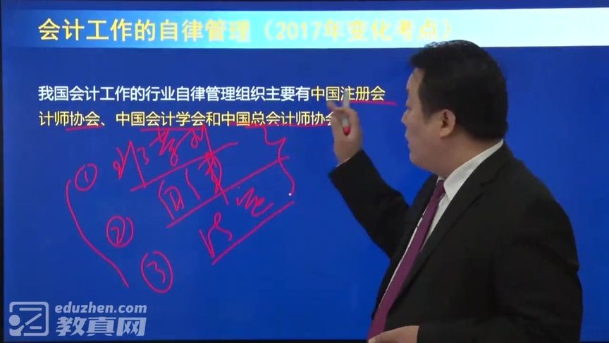 教真网《财经法规》第二节:会计工作管理体制(二)