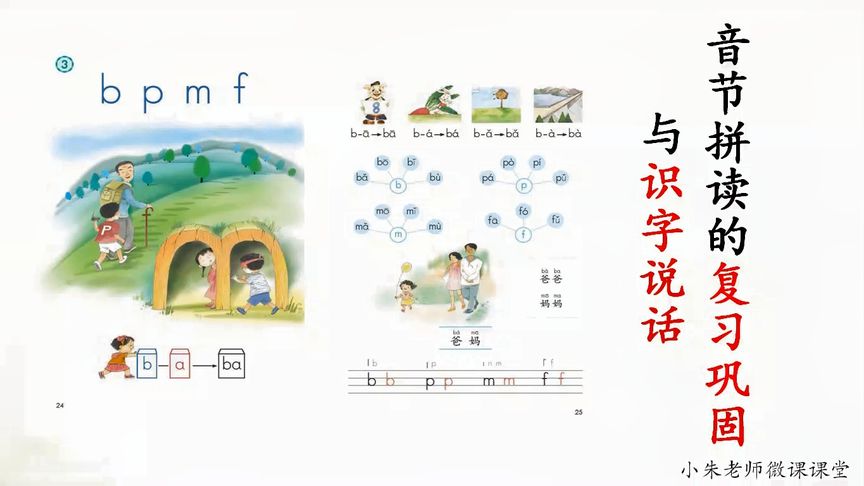 部编版小学语文汉语拼音《bpmf》识字教学精心讲解