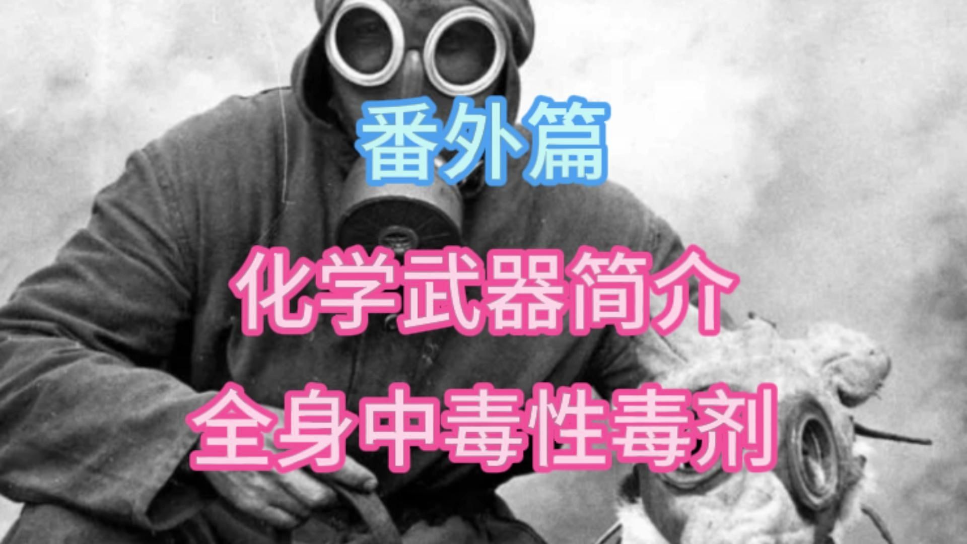 番外篇丨化学武器简介丨全身中毒性毒剂