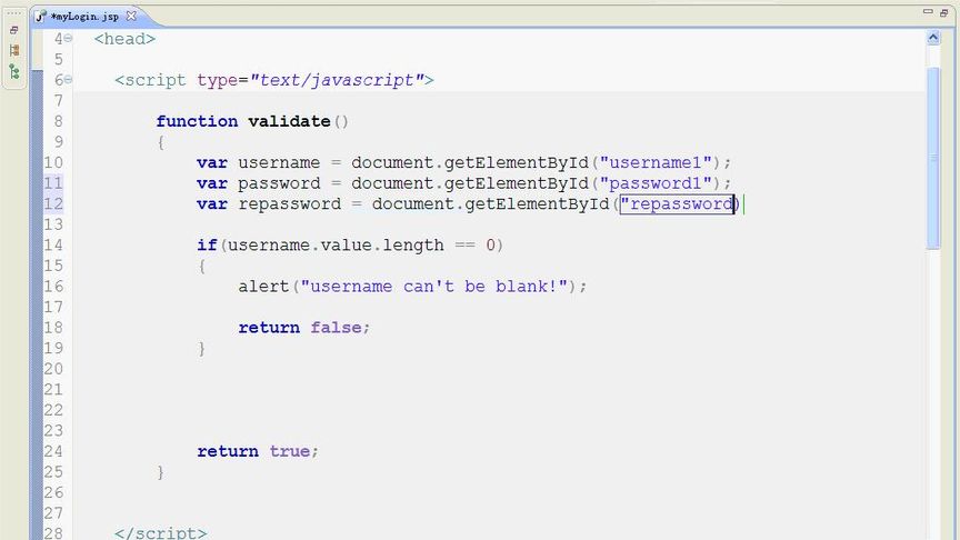 JavaWeb_022.使用JS与Servlet实现客户端与服务器端验证