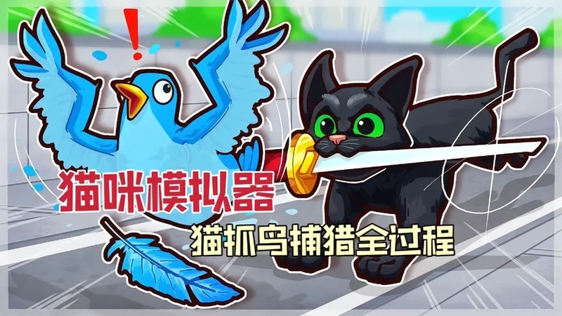 猫咪模拟器:我变成了一只黑猫,看见花瓶就推,气得男主人牙痒痒