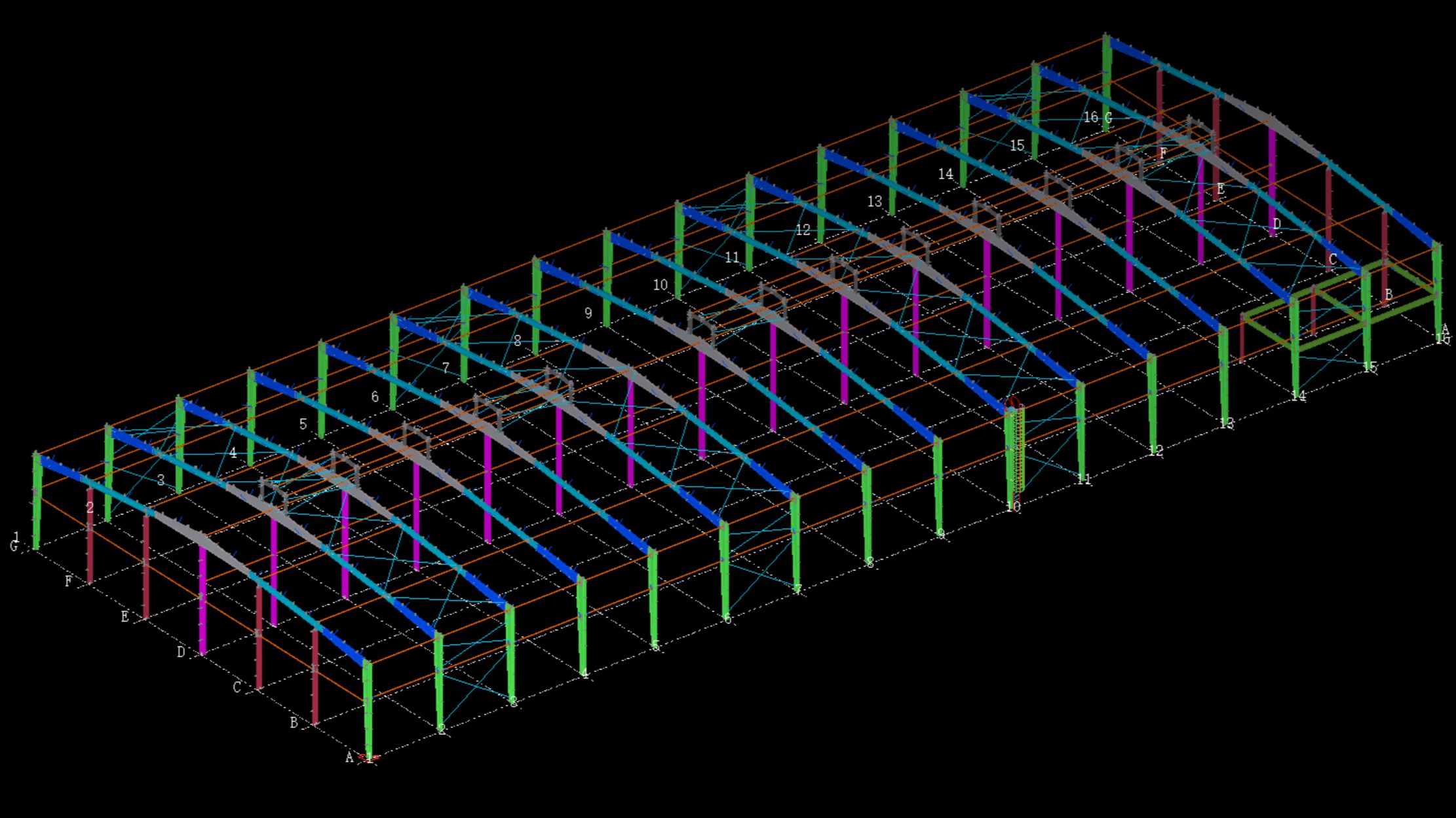 07屋面支撑计算-PKPM二维门刚厂房建模设计出图教程