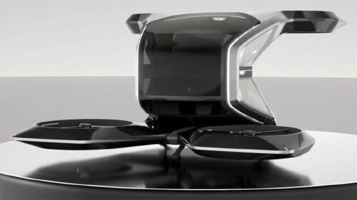 凯迪拉克推出的概念飞行汽车,造型炫酷,采用独特旋翼设计