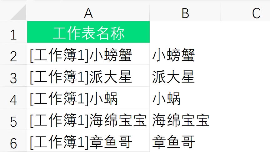 excel中提取所有工作表名称的公式,不会的赶紧进来学习
