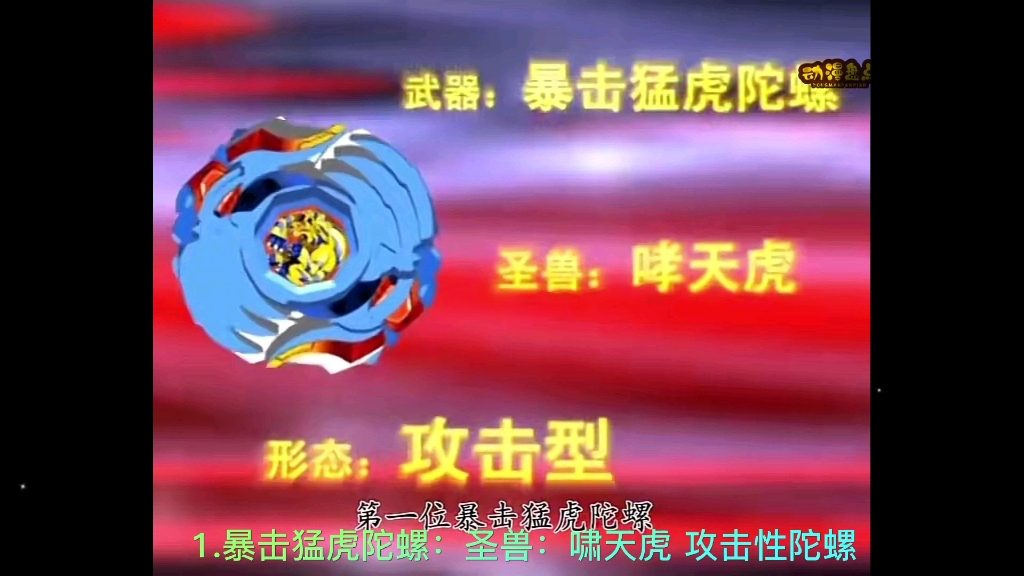 盘点劲爆战士中出现的七大圣兽陀螺
