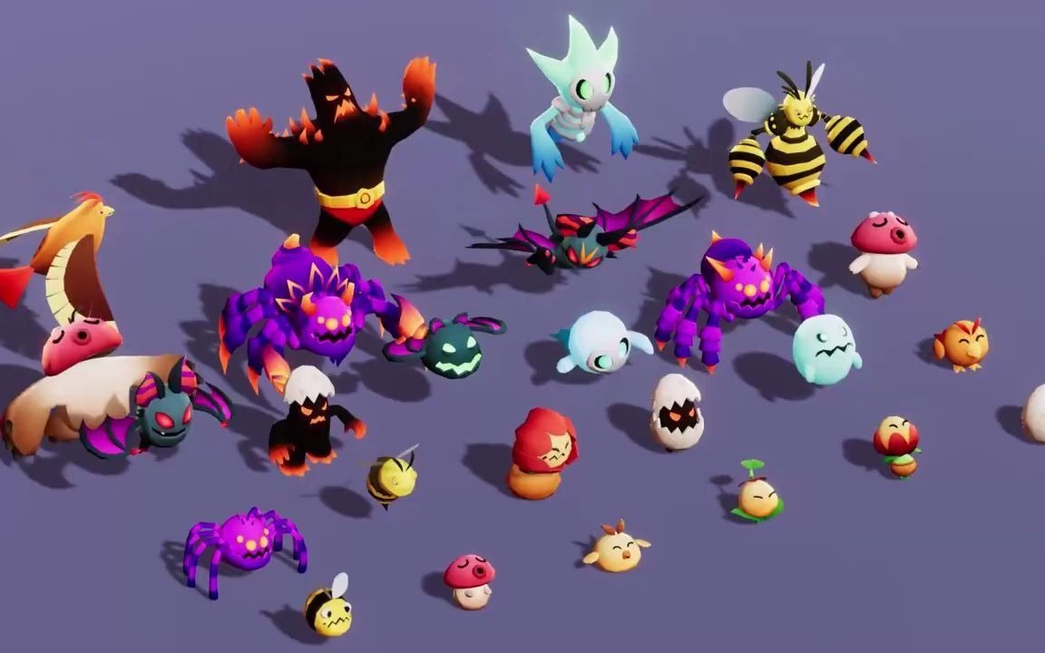 【U3D素材分享】怪物包 | 模型 | Monster | Monsters - Ultimate - Pack 01