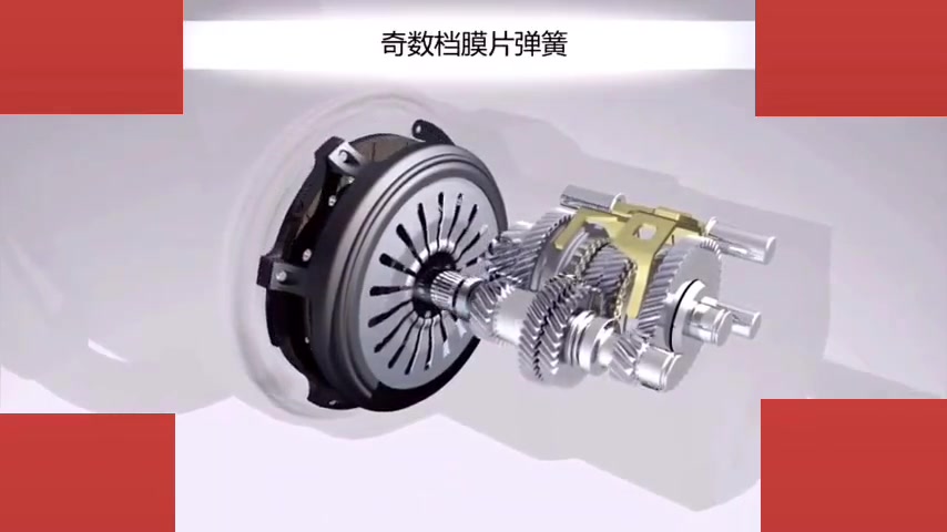 干式双离合自动变速器基本动作原理。