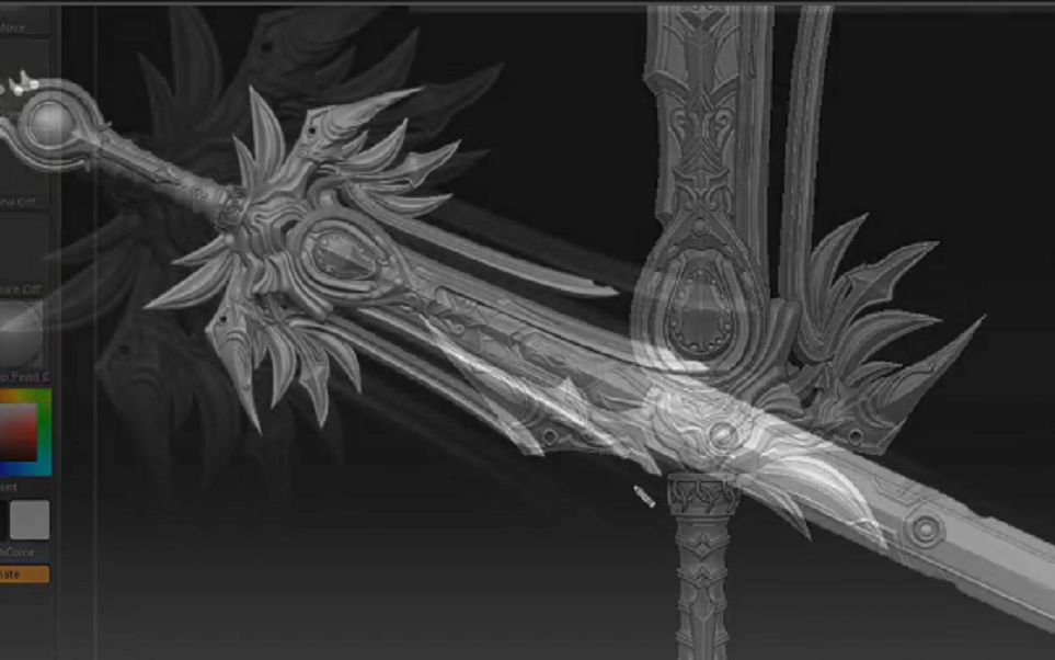 游戏建模师2小时兼职外包,这个大保剑卖出3千块