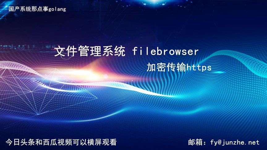 【UOS国产操作系统】文件管理系统filebrowser学习之五,加密传输