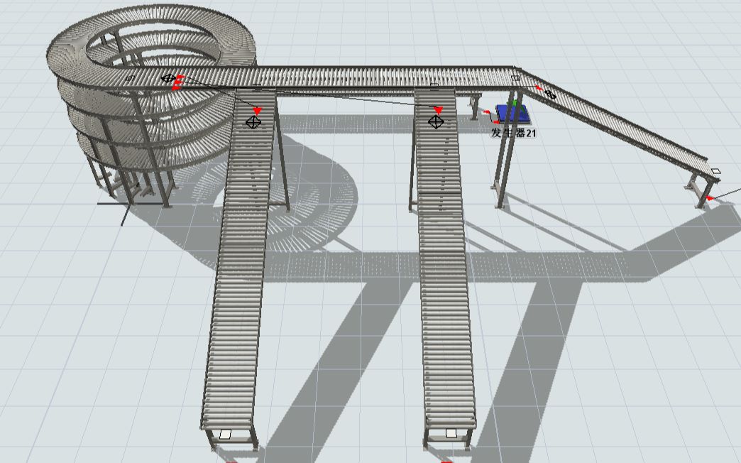 Flexsim 新版传送带与决策点