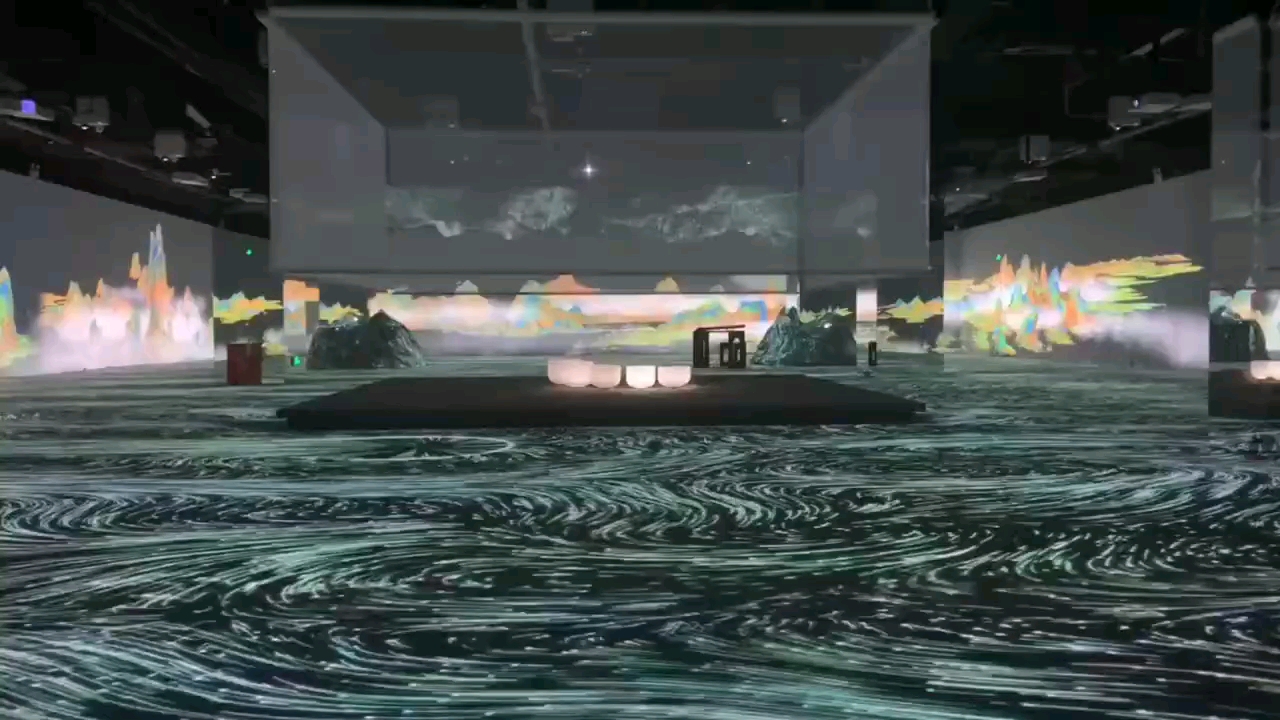 沉浸式展厅,全息纱幕投影