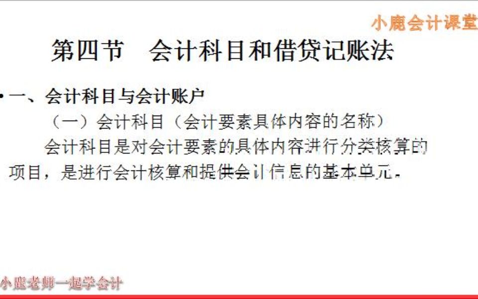 第11集 2022年初级会计实务 第一章 会计科目 1