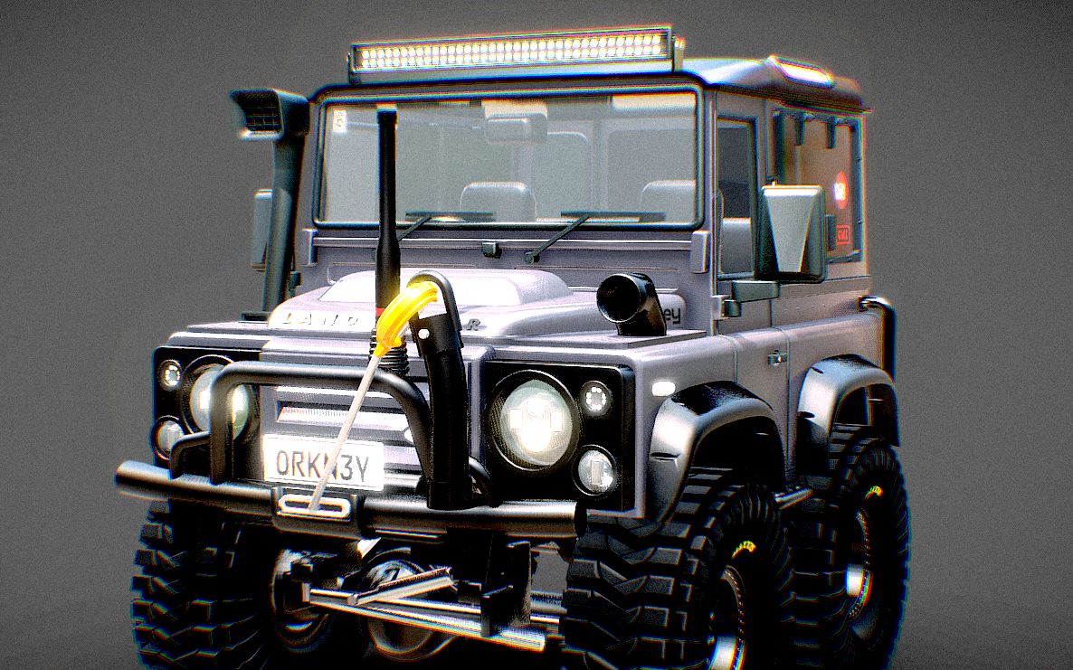 MAYA迷你路虎模型制作过程,maya汽车模型制作,基础建模教学。