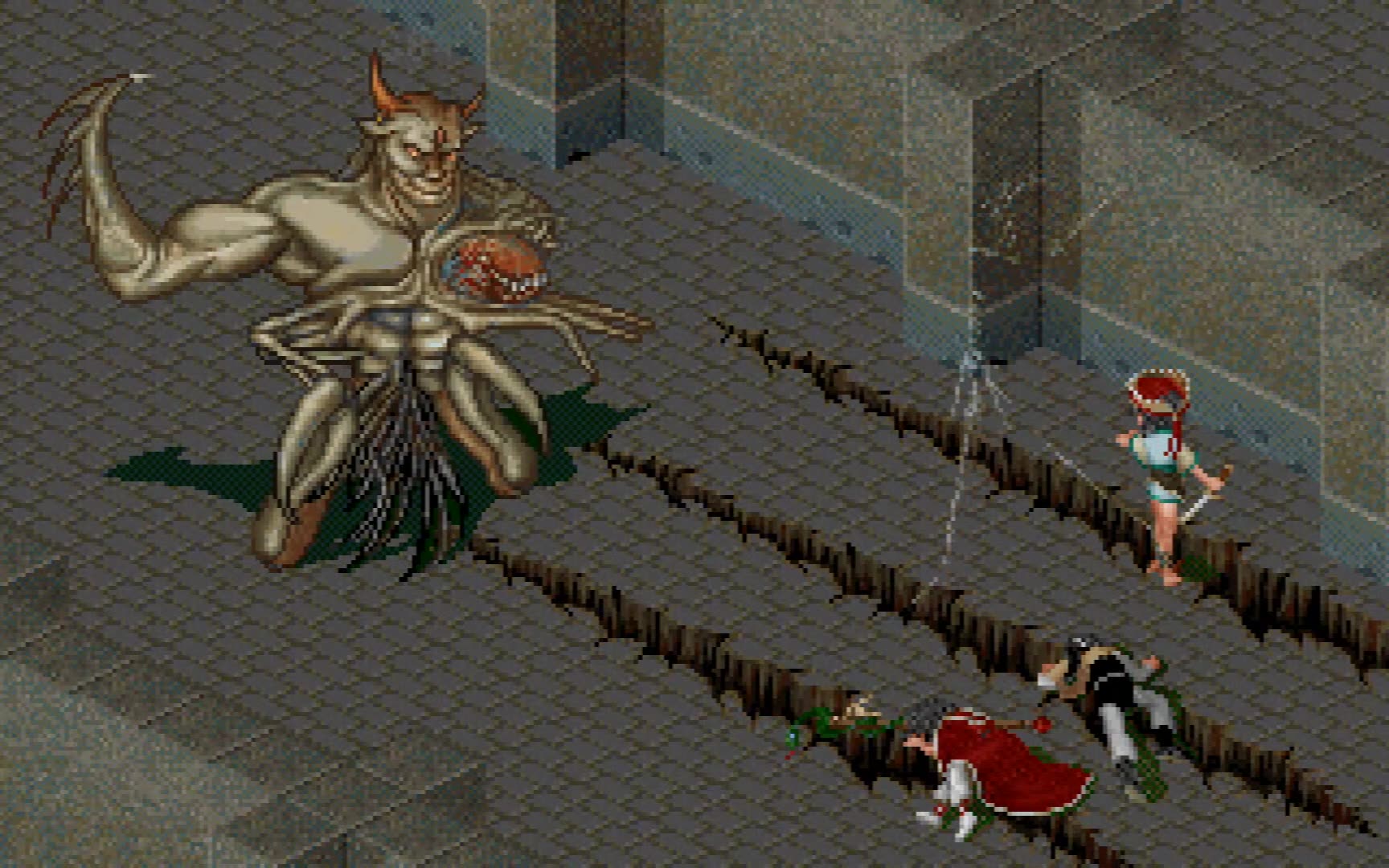仙剑奇侠传Dos版极限低等级通关boss36-地魔兽