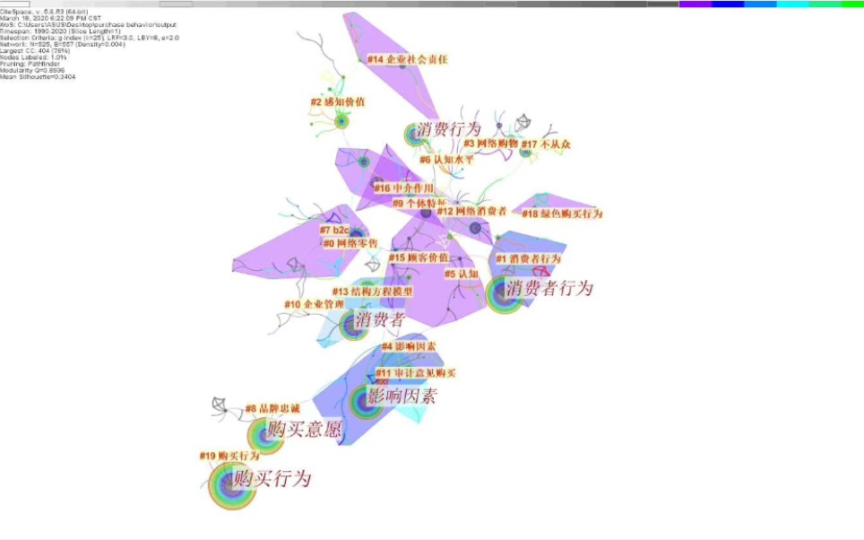 初级教程 Citespace关键词共现图谱调整(二)