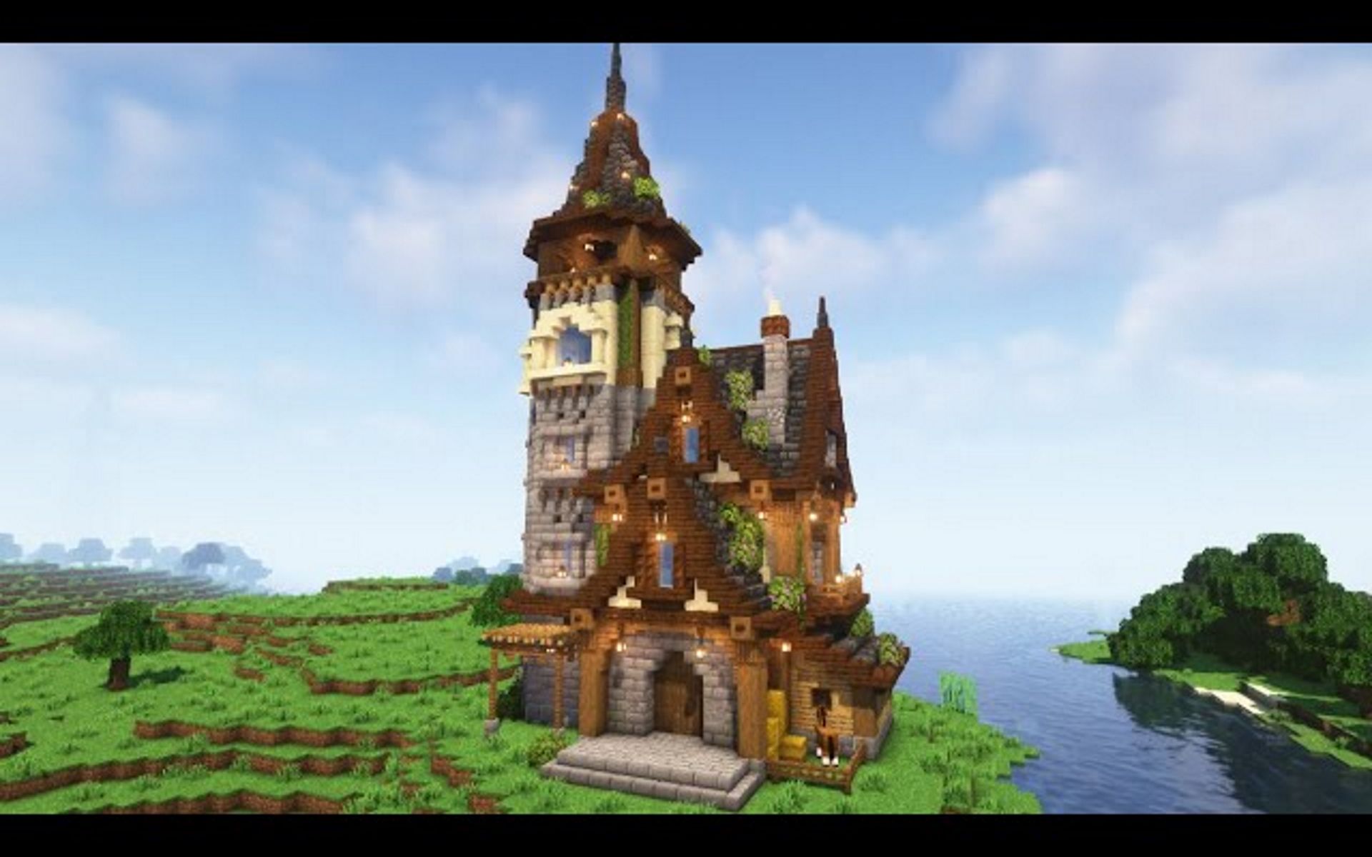 【NeatCraft】Minecraft 建筑教程-中世纪瞭望塔楼_单机游戏热门视频