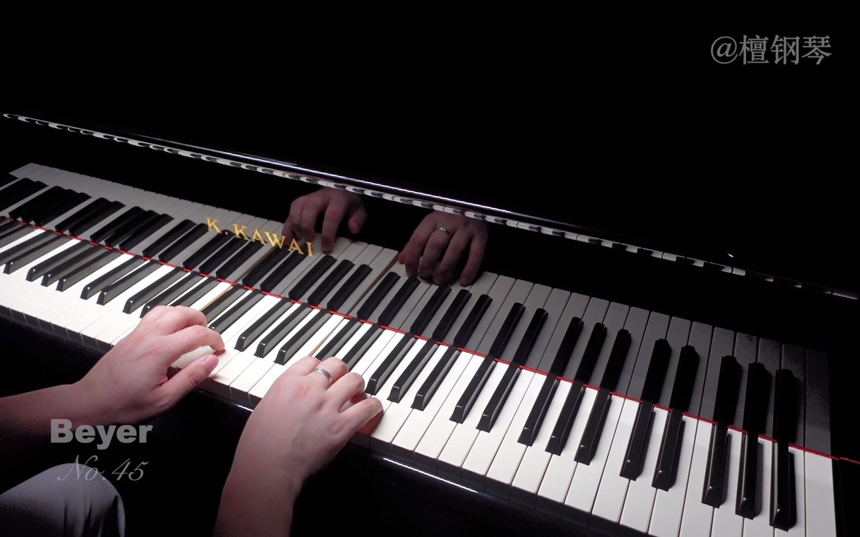 拜厄钢琴基本教程练习No.45