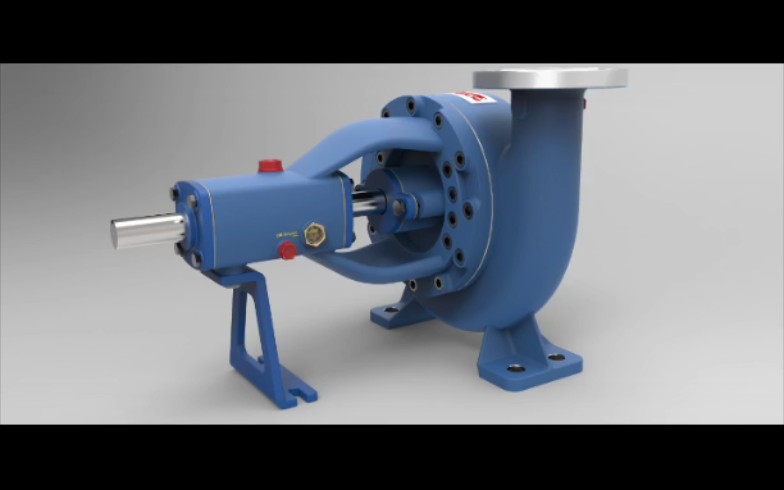 DN50 PN16工业离心泵设计三维模型,