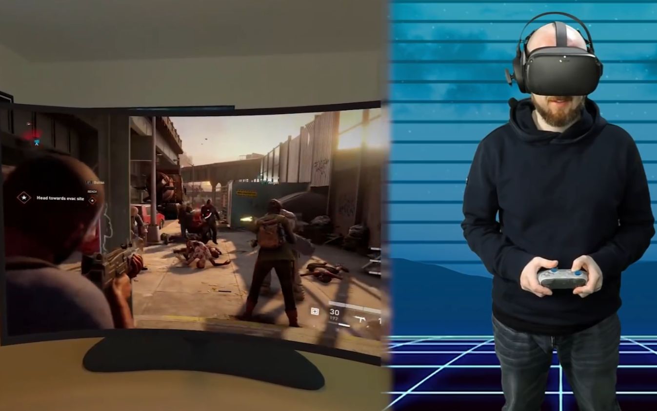 Oculus Quest 虚拟桌面APP 5Gwifi无线投屏PC吃鸡,SteamVR无线串流...