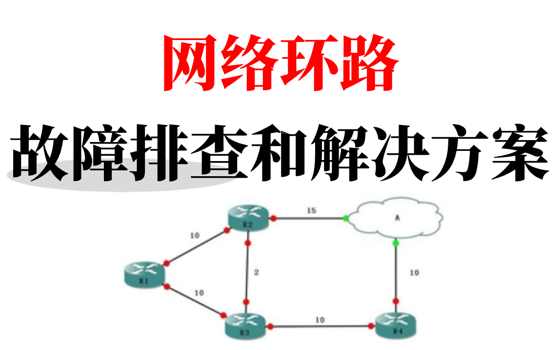 ...工程师必学技能】网络环路故障排查与解决方案!真实项目案例分析,...