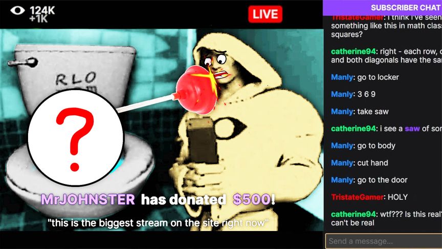 直播模拟器 观众使坏用弹幕遥控主播逃出厕所登上了UFO 小熙解说