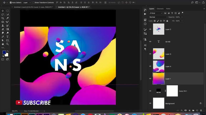 如何用PS设计3D渐变效果