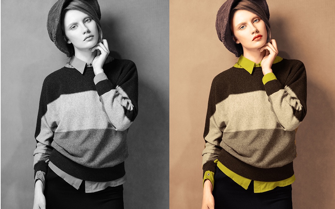 PS基础教程之黑白上色