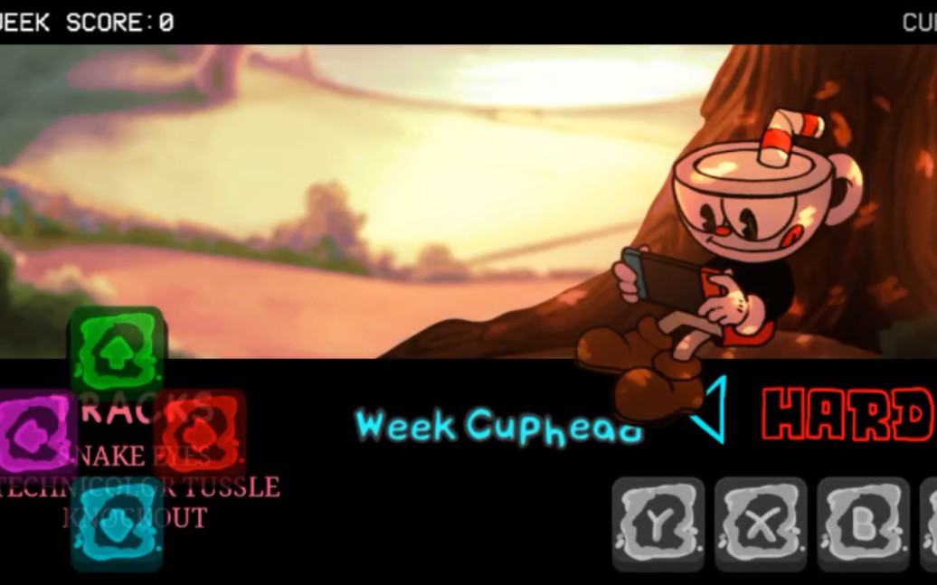 FNF indie cross茶杯头像素版 (下载链接在简介)_单机游戏热门视频