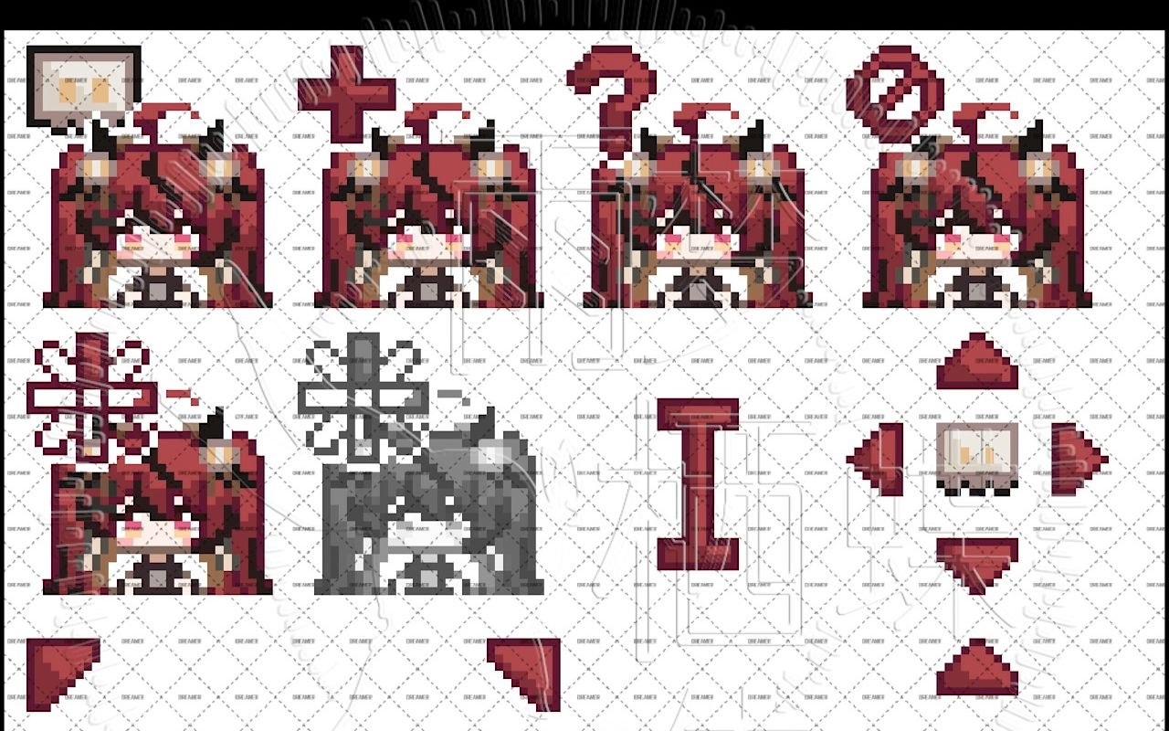 【绘画过程】工坊教我画像素鼠标指针