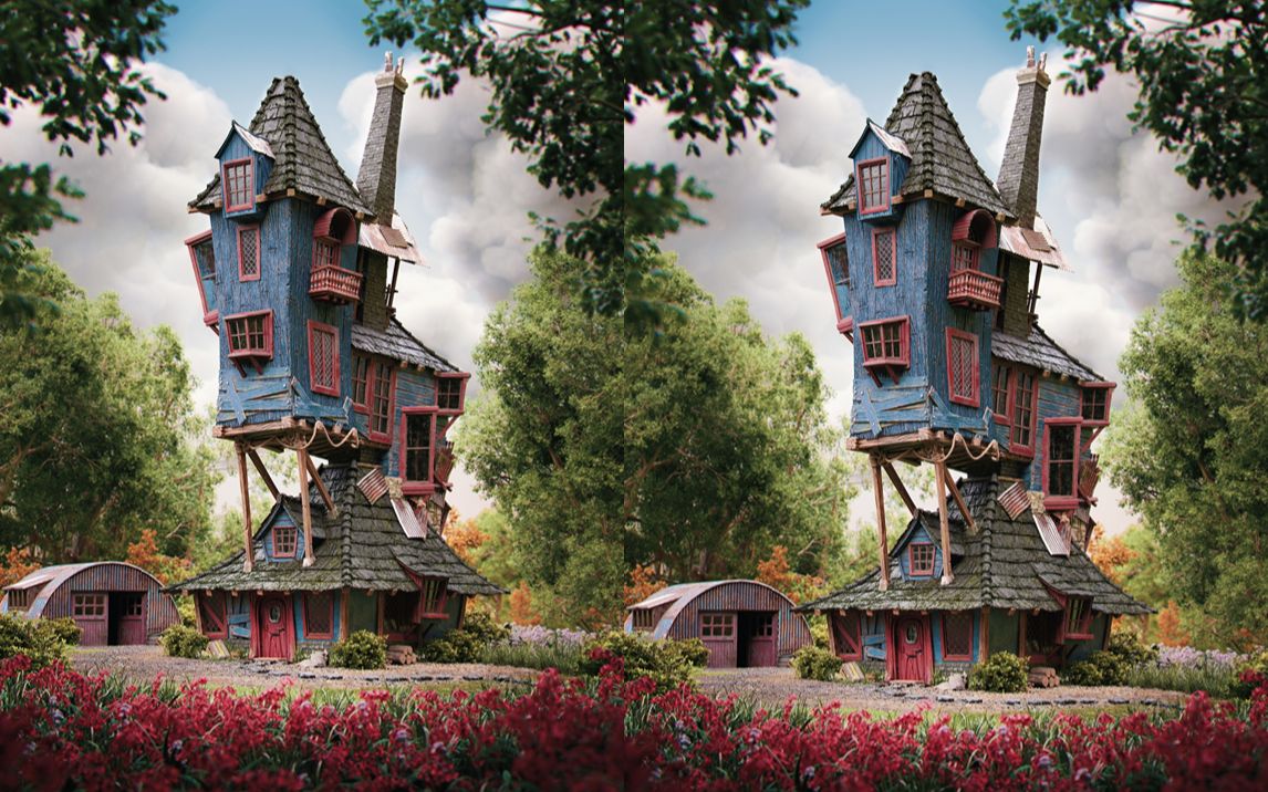 【Maya场景建模】浪漫的森林小屋模型制作,高模布线细讲思路讲解