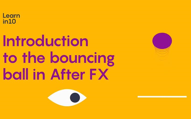 AE教程-在After Effects中制作小球弹跳动画(中英文字幕)水墨轩整理