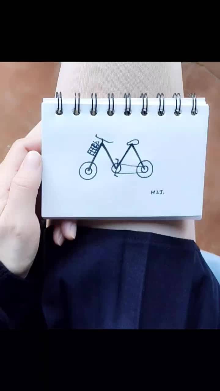 116.M简单画自行车 #爆款选题创作计划 #快成长计划 #