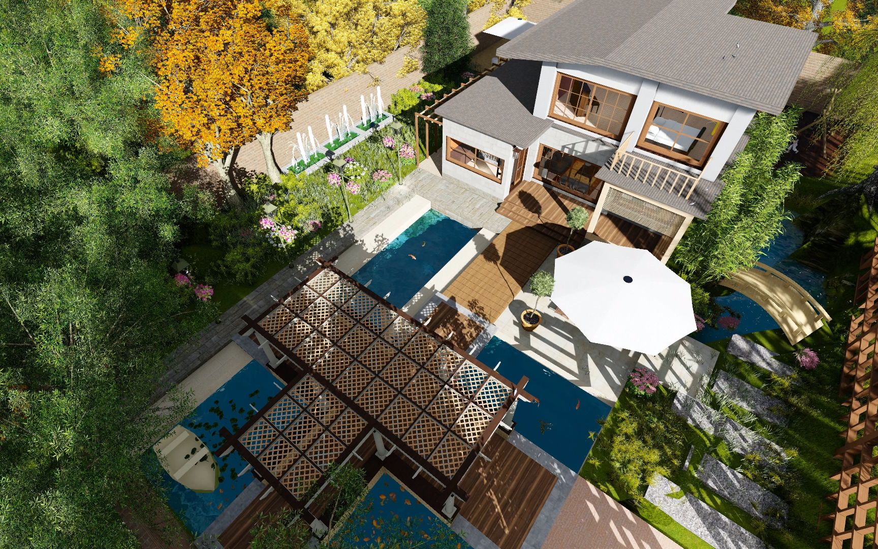 lumion 6.0 庭院练习