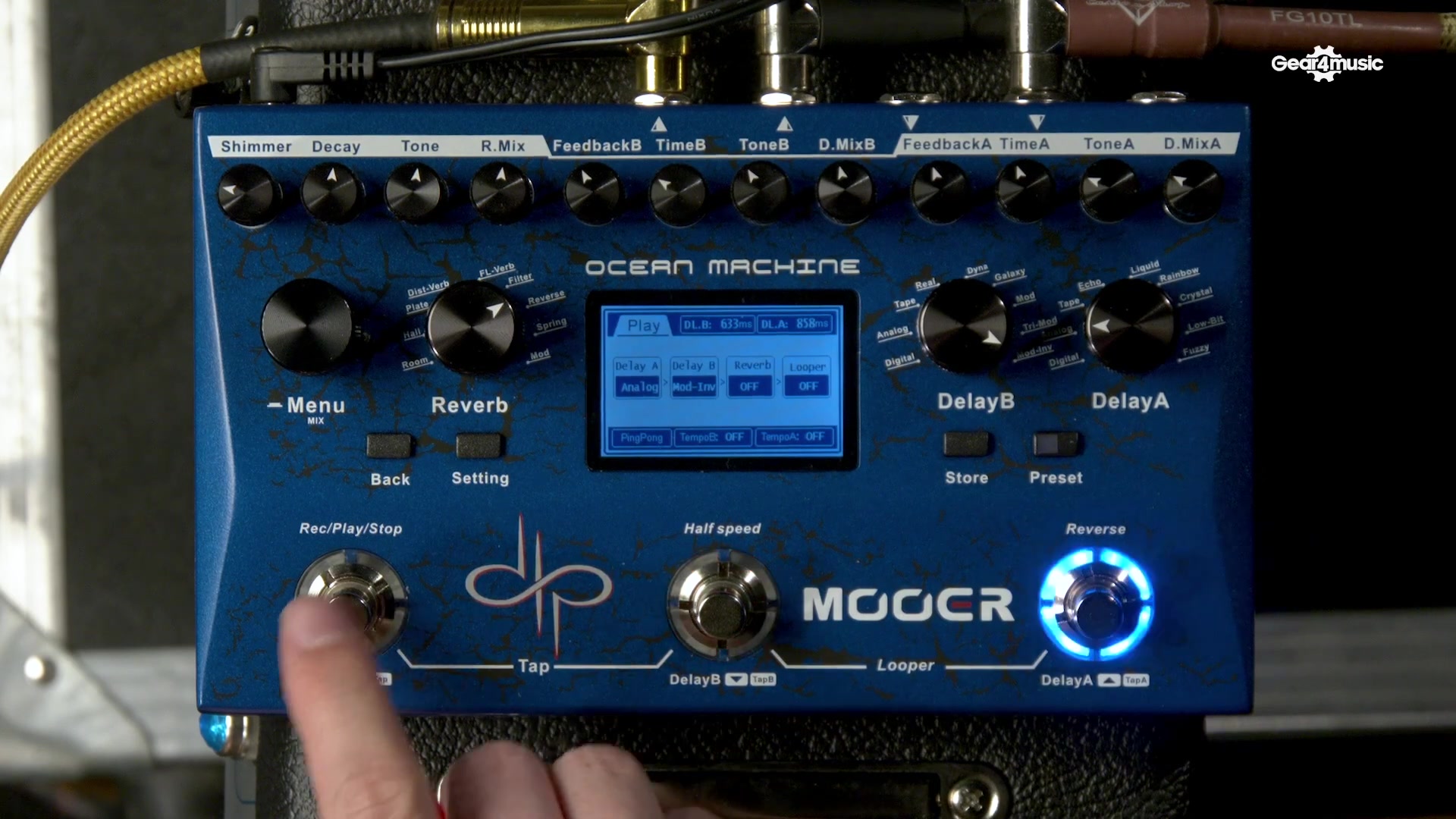 氛围神器|Ocean Machine双延迟混响效果器,立体声录制试听!